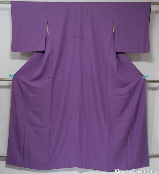 Purple Silk Iromuji Kimono - Solid Color Lightly Textured Women's Kimo ...